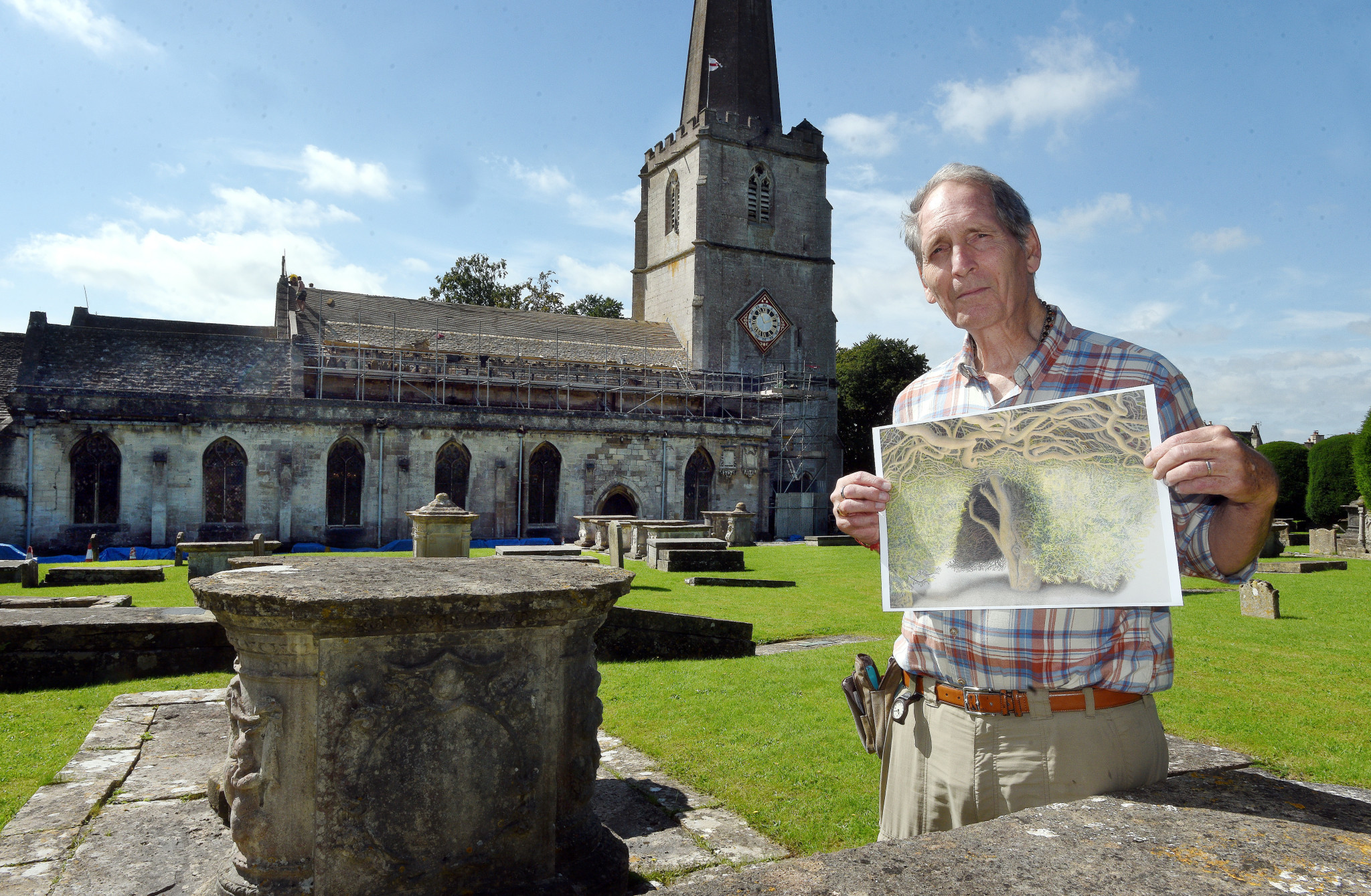 Artist’s Labour of Love Records Painswick’s Yew Trees - Greg Thatcher Gallery